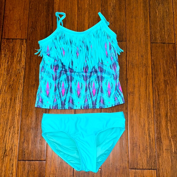 Justice | Swim | Justice Girls Fringe Swimsuittankini Size | Poshmark